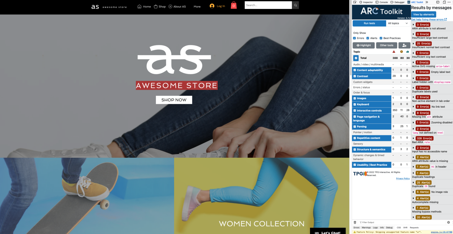 ARC Toolkit - Page-Level Testing - TPGi