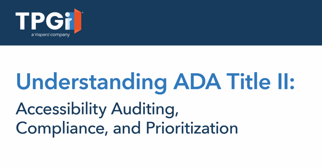 ADA Title II Archives - TPGi — a Vispero company